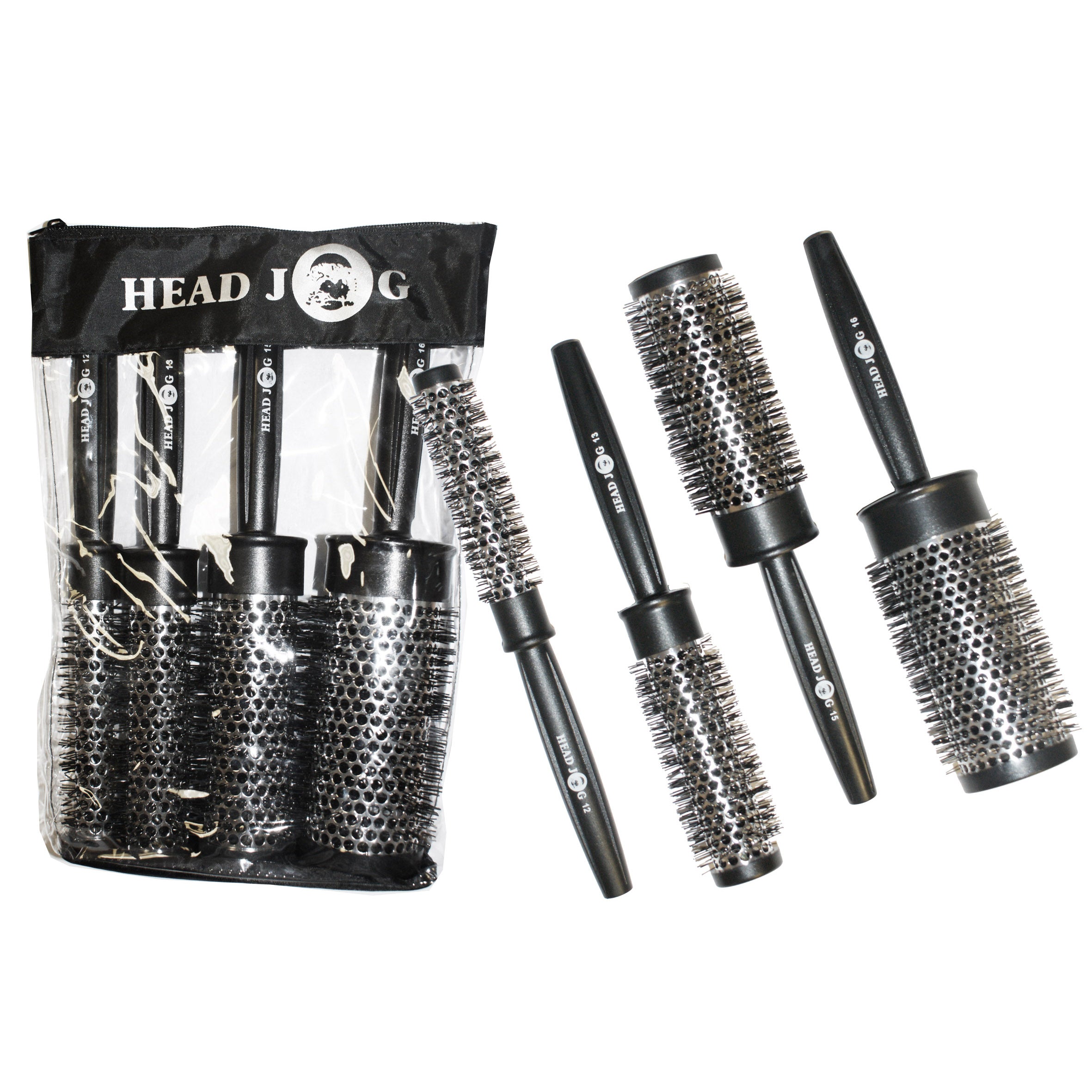 Head Jog Quad Brush Set - 4 Professional Brushes